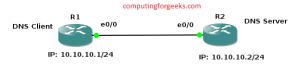 CCNA Labs DNS Server Configuration on GNS3 and Packet Tracer | ComputingForGeeks