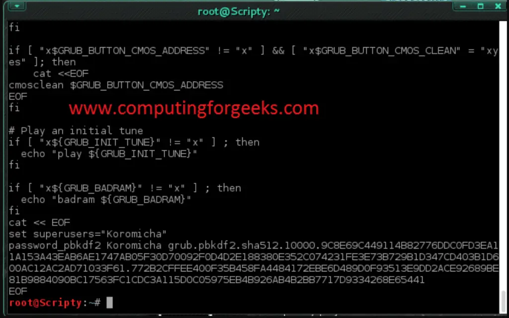 Protect Grub With Password On Debian Or Ubuntu Or Kali Linux Computingforgeeks 8747