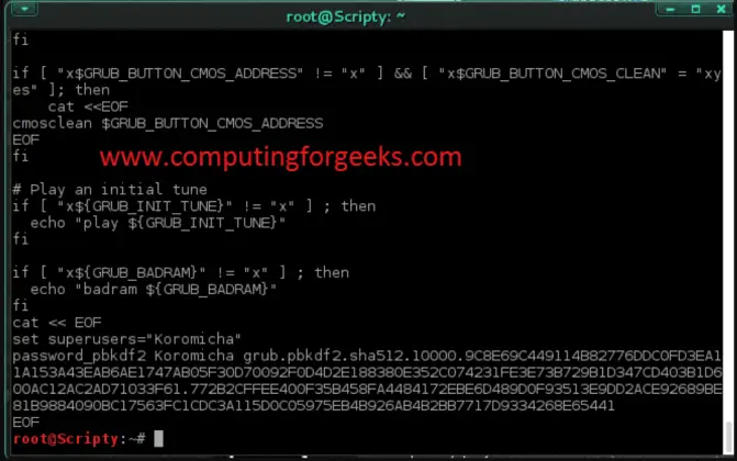 Protect grub with password on Debian or Ubuntu or Kali Linux ...