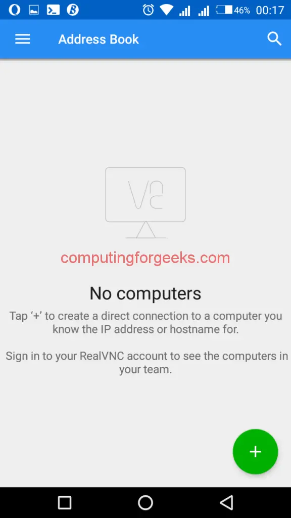 Setup x11vnc server on Linux with android vnc clients | ComputingForGeeks