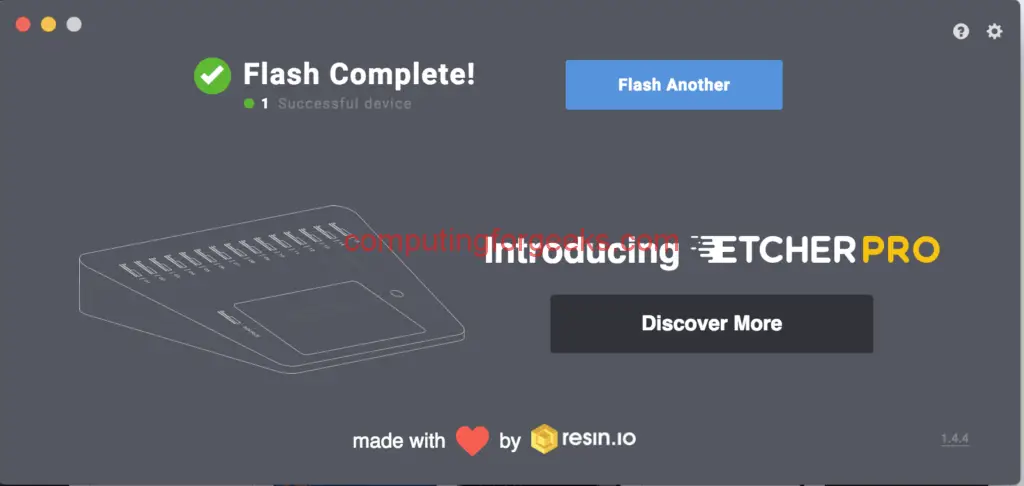 Create Windows / Linux bootable USB using Etcher | ComputingForGeeks