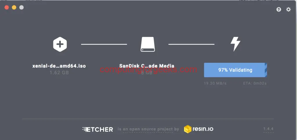 Create Windows / Linux bootable USB using Etcher | ComputingForGeeks