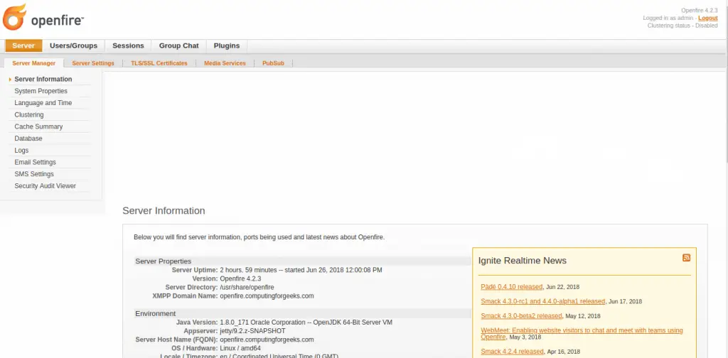 Install Openfire Xmpp Chat Server On Ubuntu 220420041804 Computingforgeeks