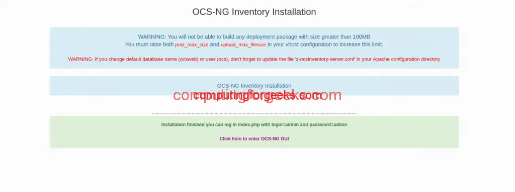 Install OCS Inventory on Ubuntu 22.04|20.04|18.04 | ComputingForGeeks