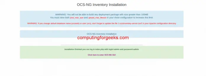 Install OCS Inventory on Ubuntu 22.04|20.04|18.04 | ComputingForGeeks
