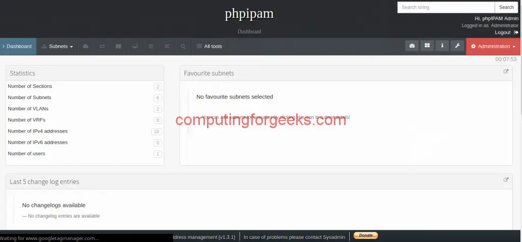 How To Install phpIPAM on Ubuntu 22.04|20.04|18.04 | ComputingForGeeks
