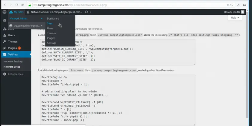 Set Up Wordpress Multisite On Ubuntu 240422042004 Computingforgeeks 
