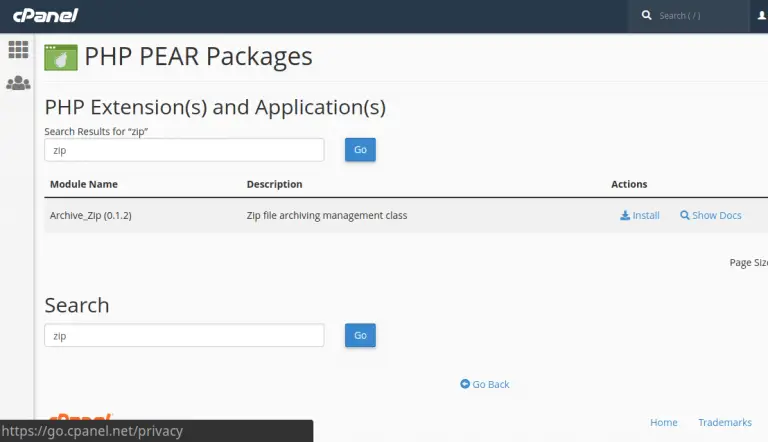 How to add PHPZIP Archive in cPanel | ComputingForGeeks