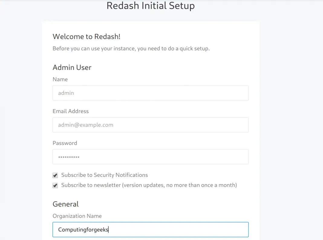 Install Redash Data Visualization on CentOS / Fedora | ComputingForGeeks