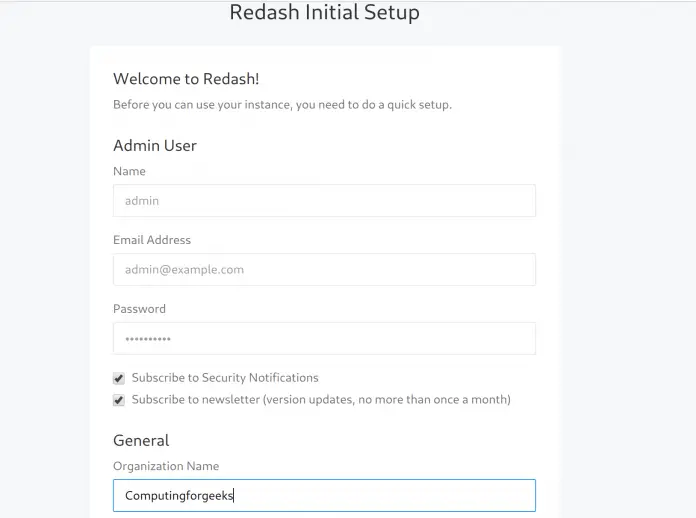 Install Redash Data Visualization On Centos Fedora Computingforgeeks