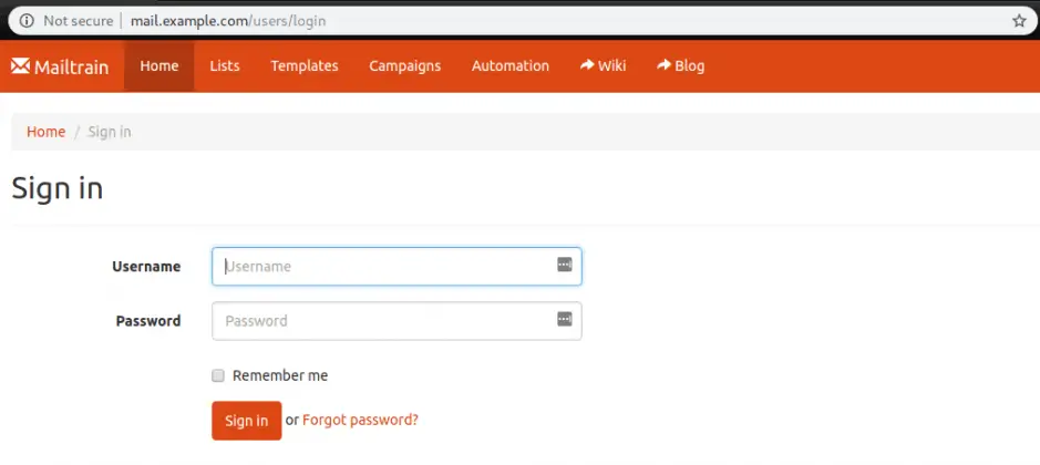How To Install Mailtrain Newsletter Application On Ubuntu 1804 Lts Computingforgeeks 