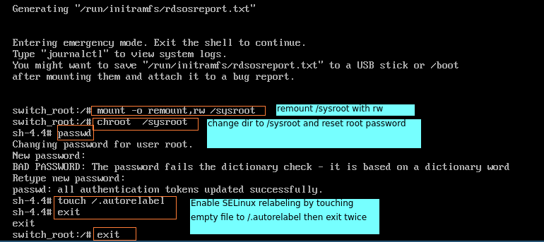Reset Root Password In RHEL 8 CentOS 8 Rocky Linux 8 ComputingForGeeks