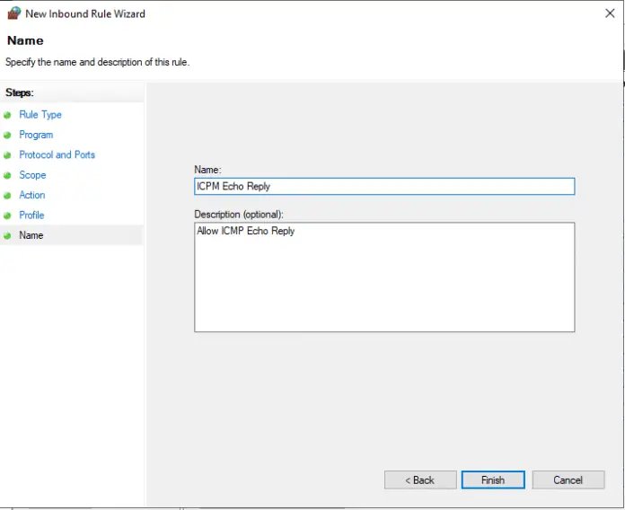 Allow ICMP Echo Reply on Windows Server 2019/2022 | ComputingForGeeks