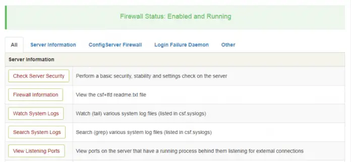 Install And Use Csf Firewall On Rhel Centos 87 Computingforgeeks 8881