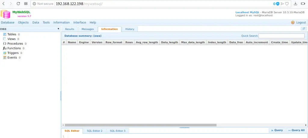How To Install MyWebSQL on RHEL 8 / CentOS 8 | ComputingForGeeks How To Install MyWebSQL on RHEL 8 / CentOS 8 | ComputingForGeeks
