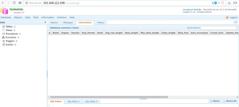 How To Install MyWebSQL on RHEL 8 / CentOS 8 | ComputingForGeeks