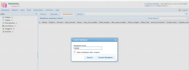 How To Install MyWebSQL on RHEL 8 / CentOS 8 | ComputingForGeeks