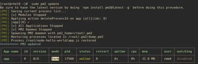 Install PM2 Node.js Process Manager on RHEL 8|CentOS 8|Rocky Linux 8 | ComputingForGeeks