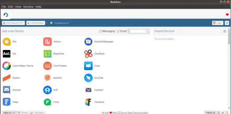 Install Rambox on Ubuntu (Messaging & Email in One) | ComputingForGeeks