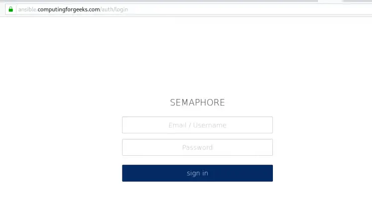 Configure Nginx Proxy for Semaphore Ansible Web UI | ComputingForGeeks