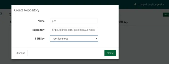 Install Semaphore Ansible Web Ui On Centos 7centos 8 Computingforgeeks