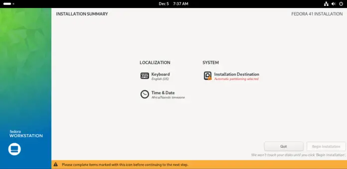 How To Install Fedora 41 - Step by Step With Screenshots ...