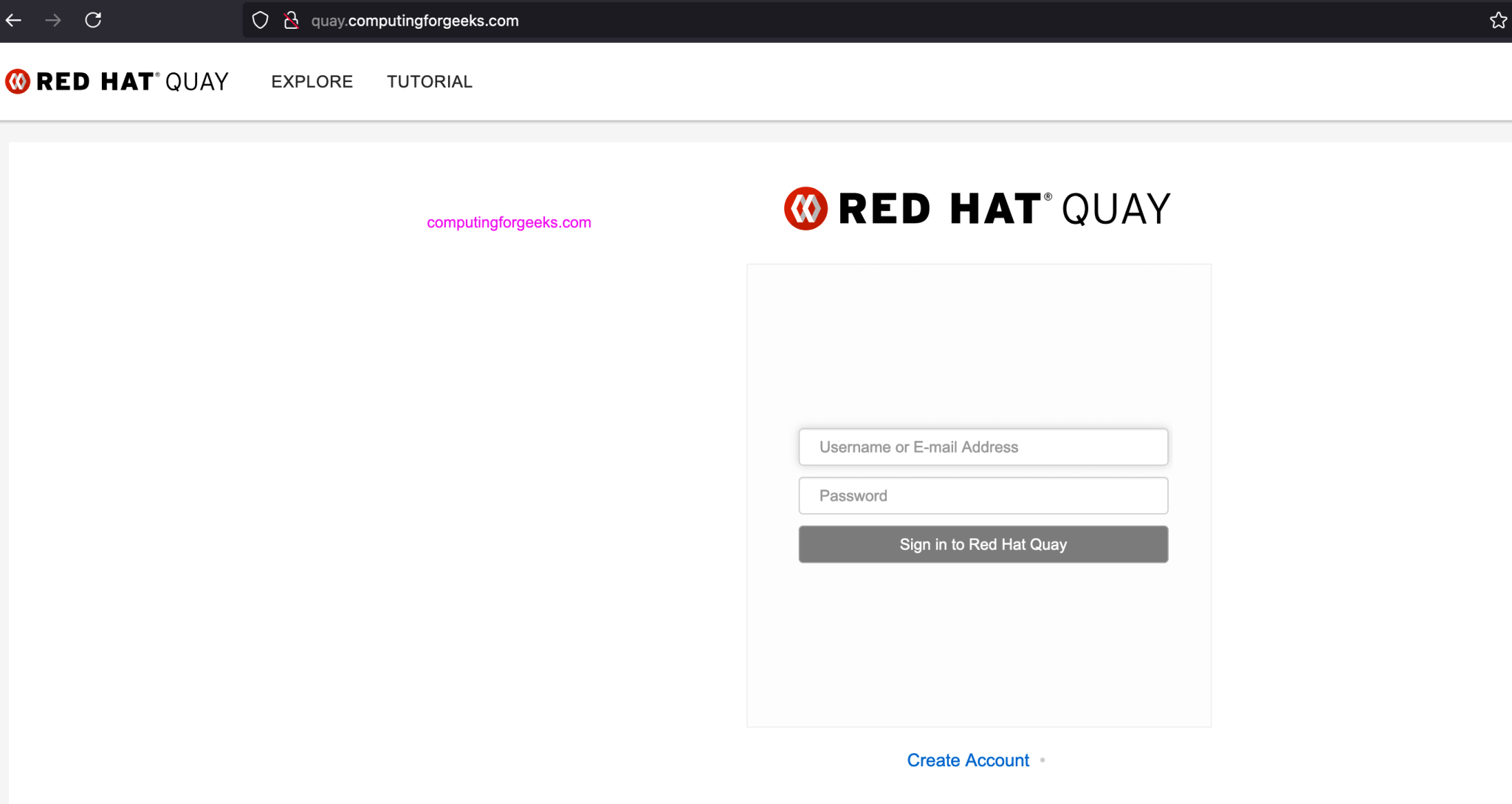 Setup Red Hat Quay Registry on Linux using Podman | ComputingForGeeks