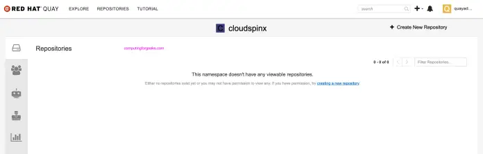 Setup Red Hat Quay Registry on Linux using Podman | ComputingForGeeks