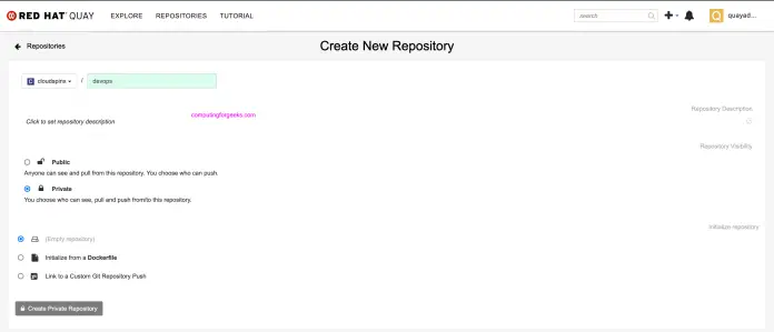 Setup Red Hat Quay Registry on Linux using Podman | ComputingForGeeks