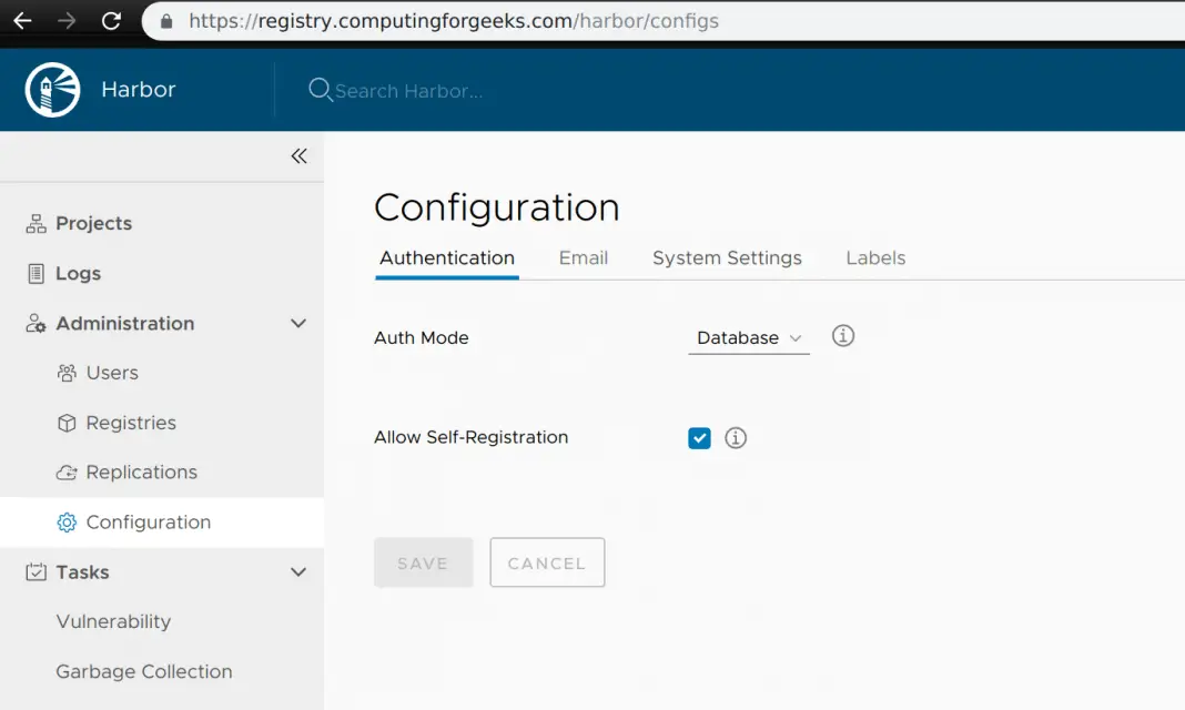Install Harbor Registry On Centos Debian Ubuntu Computingforgeeks