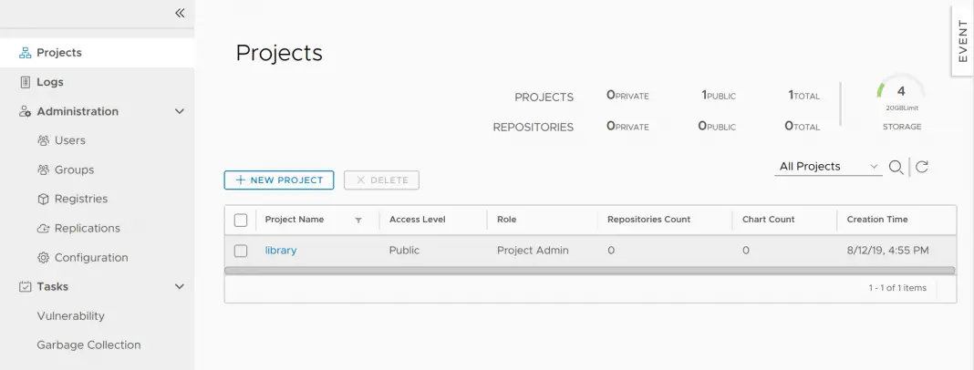 Prevent users from Creating Projects in Harbor registry | ComputingForGeeks