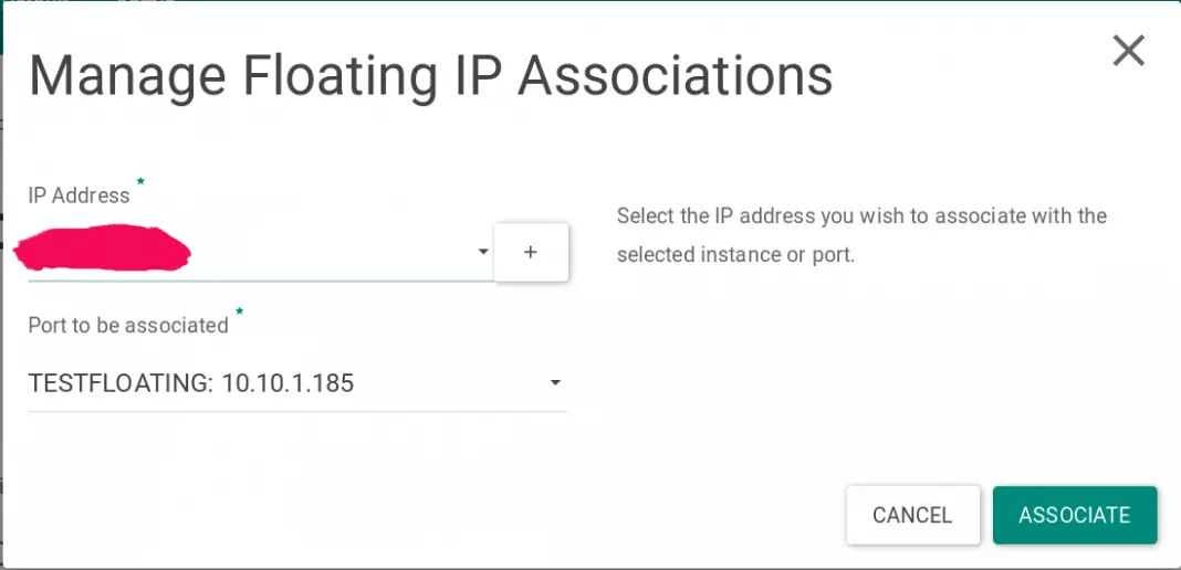 Assign a Floating IP Address to VM Instance in OpenStack ...