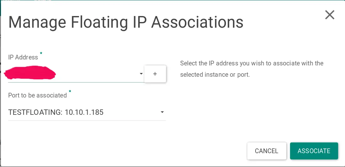 Assign a Floating IP Address to VM Instance in OpenStack ...