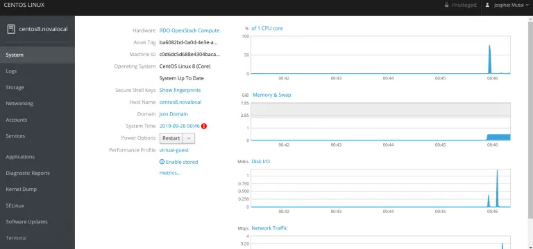 Manage Centos Rhel Rocky Linux Using Cockpit Web Computingforgeeks