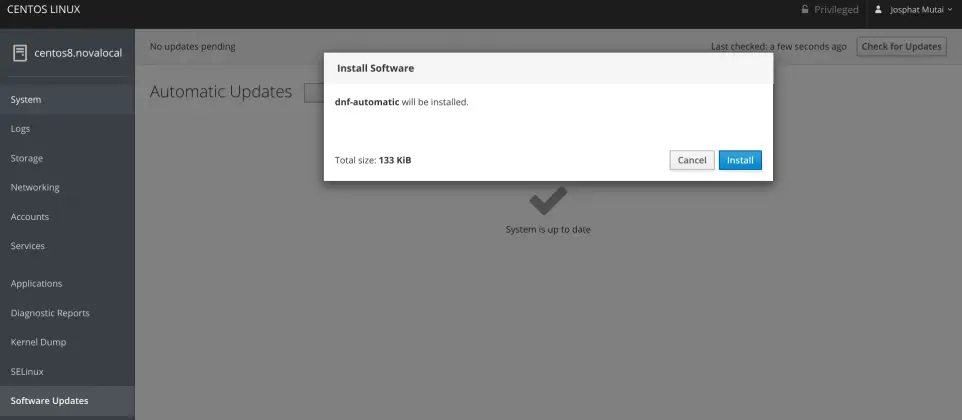 Manage Centos Rhel Rocky Linux Using Cockpit Web Computingforgeeks