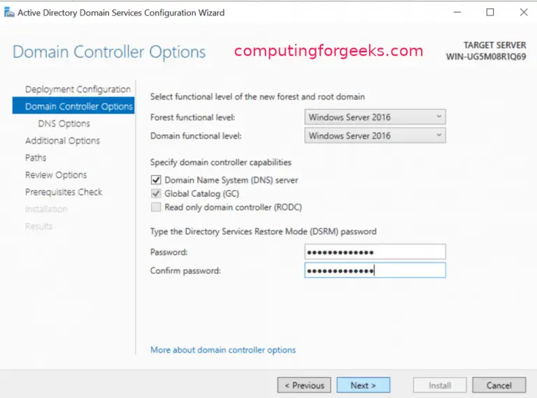 Install Active Directory Domain Services in Windows Server 2019 | ComputingForGeeks