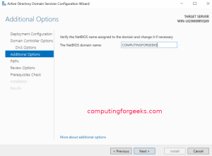 Install Active Directory Domain Services in Windows Server 2019 ...