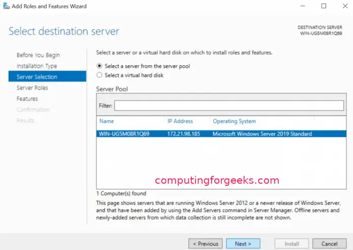 Install Active Directory Domain Services In Windows Server 2019