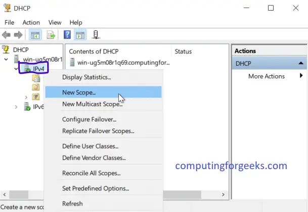 Install and Configure DHCP Server on Windows Server 2019 ...