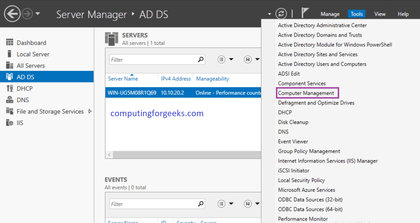 Adding a Local User Account to Windows Server 2019 | ComputingForGeeks