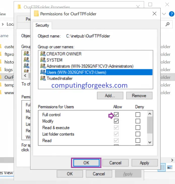 How To add FTP Site on Windows Server 2019 | ComputingForGeeks