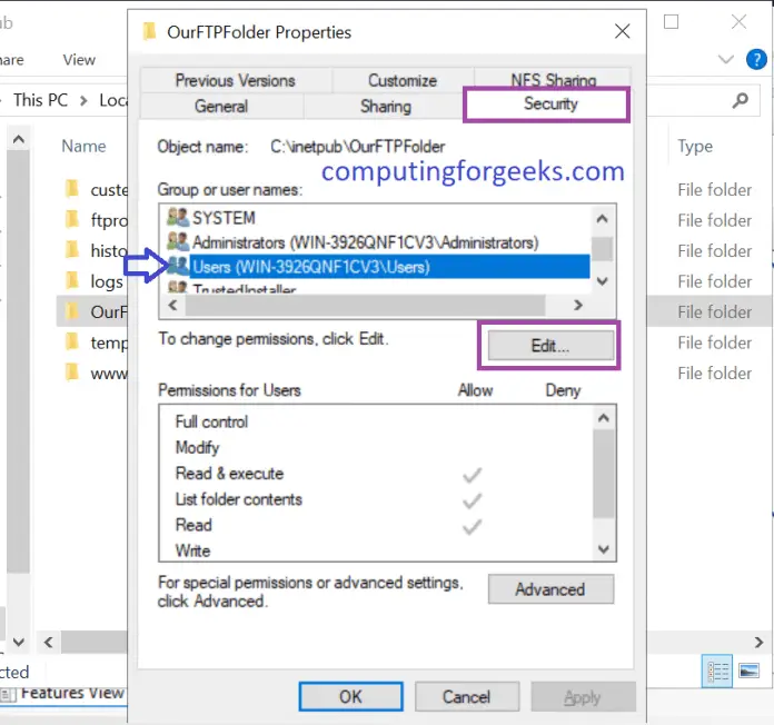 How To add FTP Site on Windows Server 2019 | ComputingForGeeks
