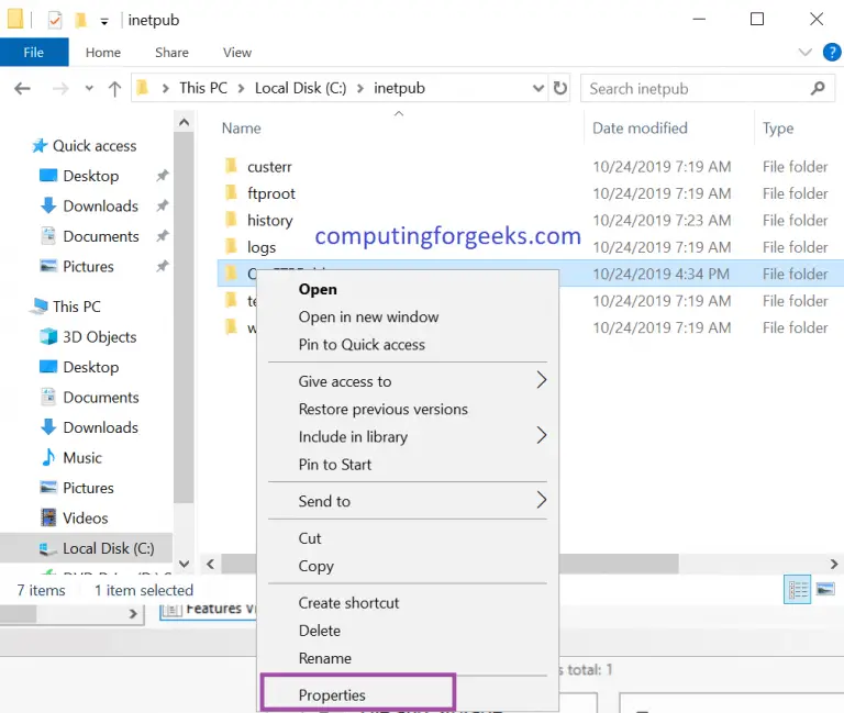 How To add FTP Site on Windows Server 2019 | ComputingForGeeks