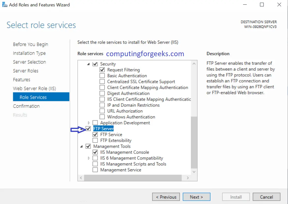 Install and Configure FTP Server on Windows Server 2019 | ComputingForGeeks