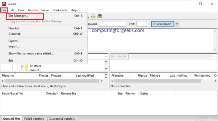 How To add FTP Site on Windows Server 2019 | ComputingForGeeks