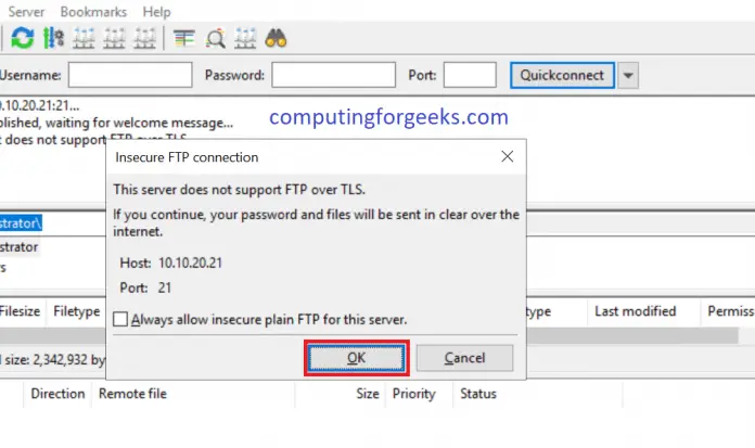 How To add FTP Site on Windows Server 2019 | ComputingForGeeks