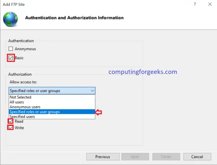 How To add FTP Site on Windows Server 2019 | ComputingForGeeks