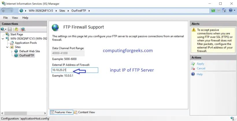How To add FTP Site on Windows Server 2019 | ComputingForGeeks