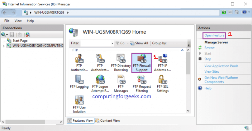 Install and Configure FTP Server on Windows Server 2019
