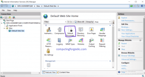 How To Configure Default Site in IIS Server 2019 | ComputingForGeeks ...